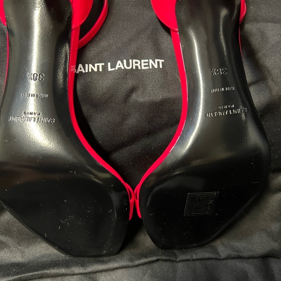 Saint Laurent | Shoes | Neon Pink Ysl Heels | Poshmark